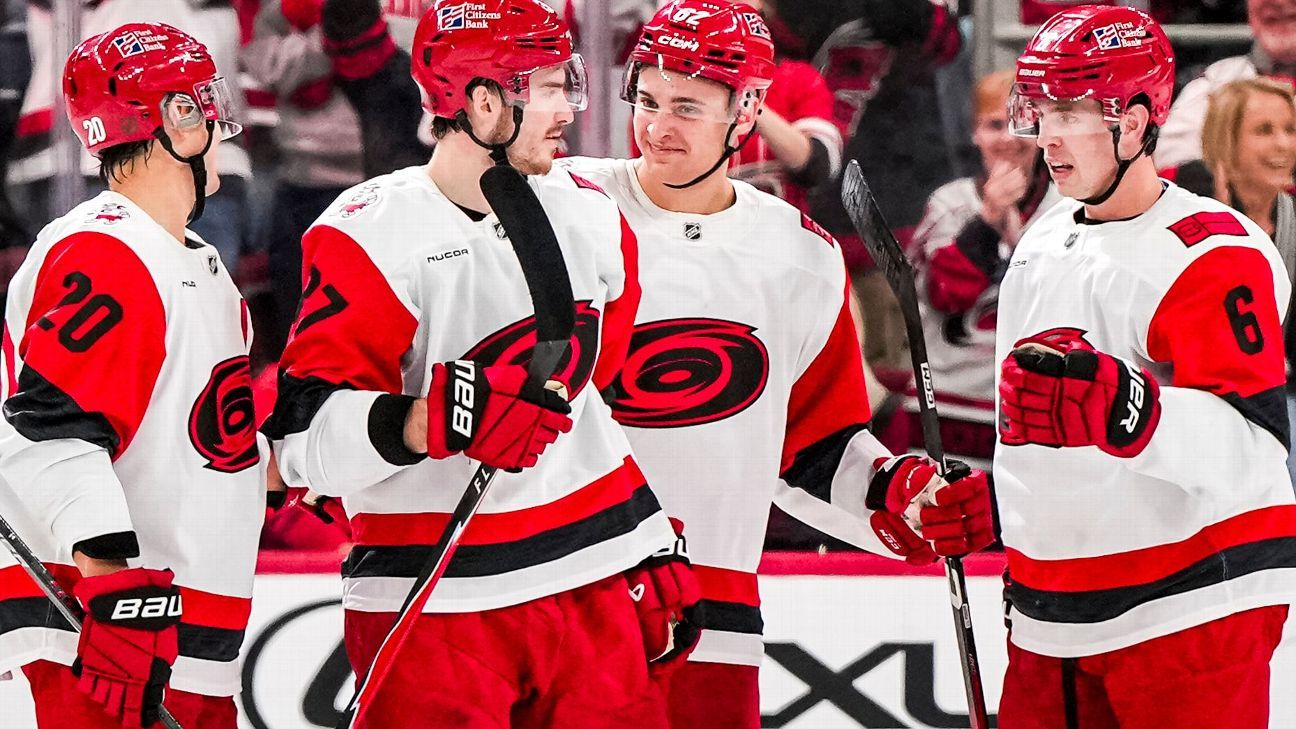 Legault, Nystrom notch 1st NHL points in Hurricanes' victory - ESPN