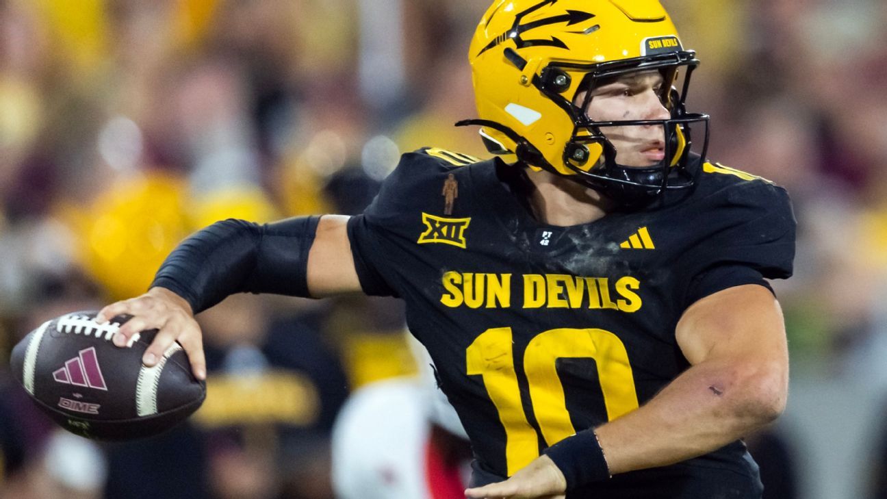 Sources: Leavitt tells Arizona State he will enter portal - ESPN