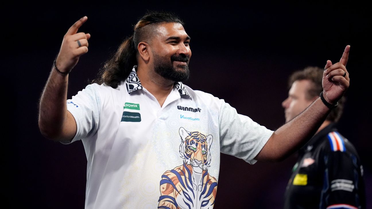 Nitin Kumar becomes first Indian to win at World Darts Championship - ESPN