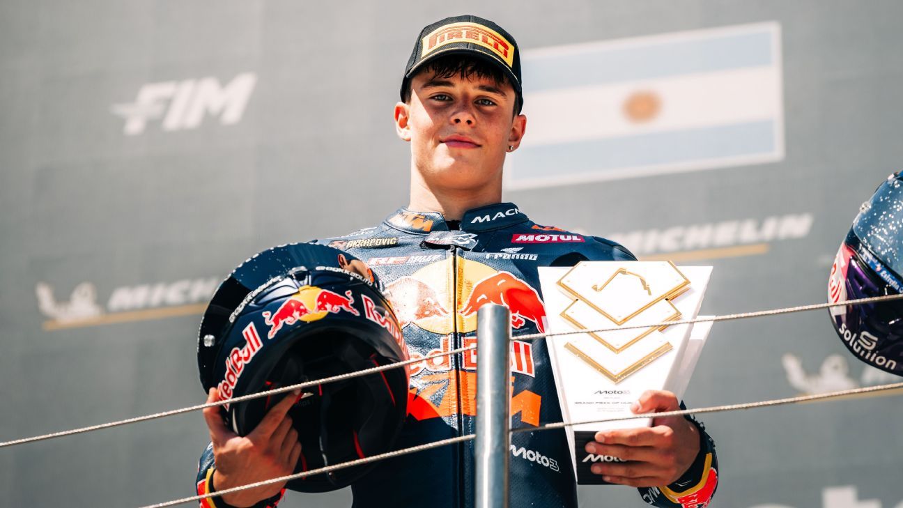 Valentín Perrone, a ESPN.com: "En 2026 quiero pelear el campeonato de Moto3 y en 2027, dar el ...