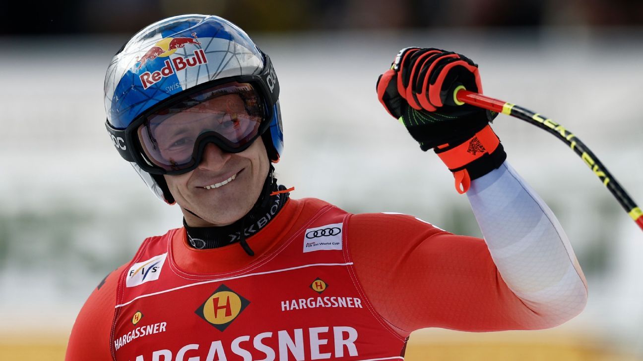 Marco Odermatt wins World Cup downhill for 50th career title - ESPN