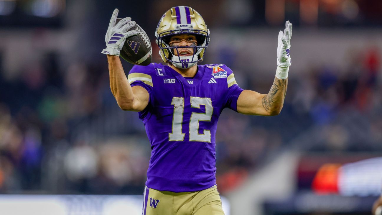 Washington WR Denzel Boston says he's entering NFL draft - ESPN
