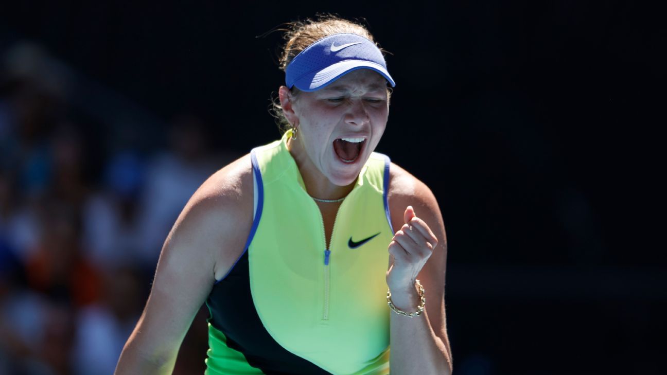 Anisimova cumplió con su favoritismo, pasó a cuartos de final y se ...