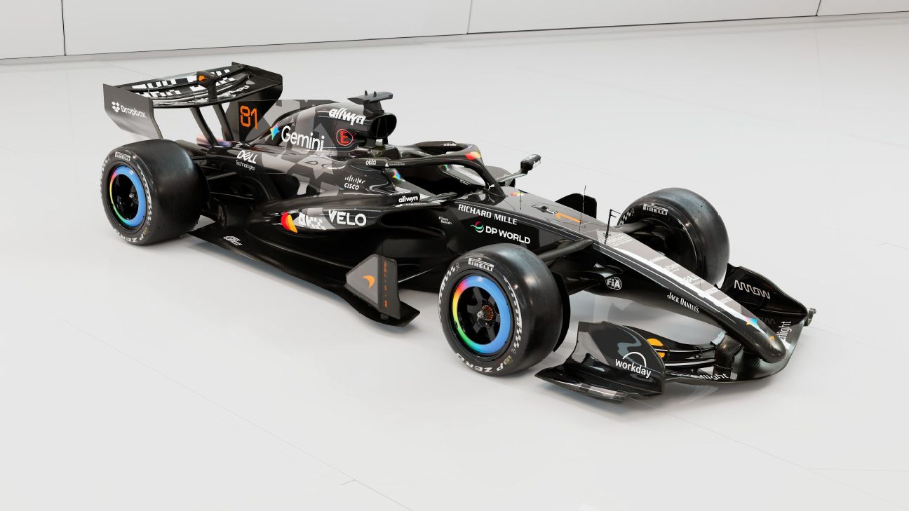 McLaren reveal testing livery on F1 2026 car, wait for debut - ESPN