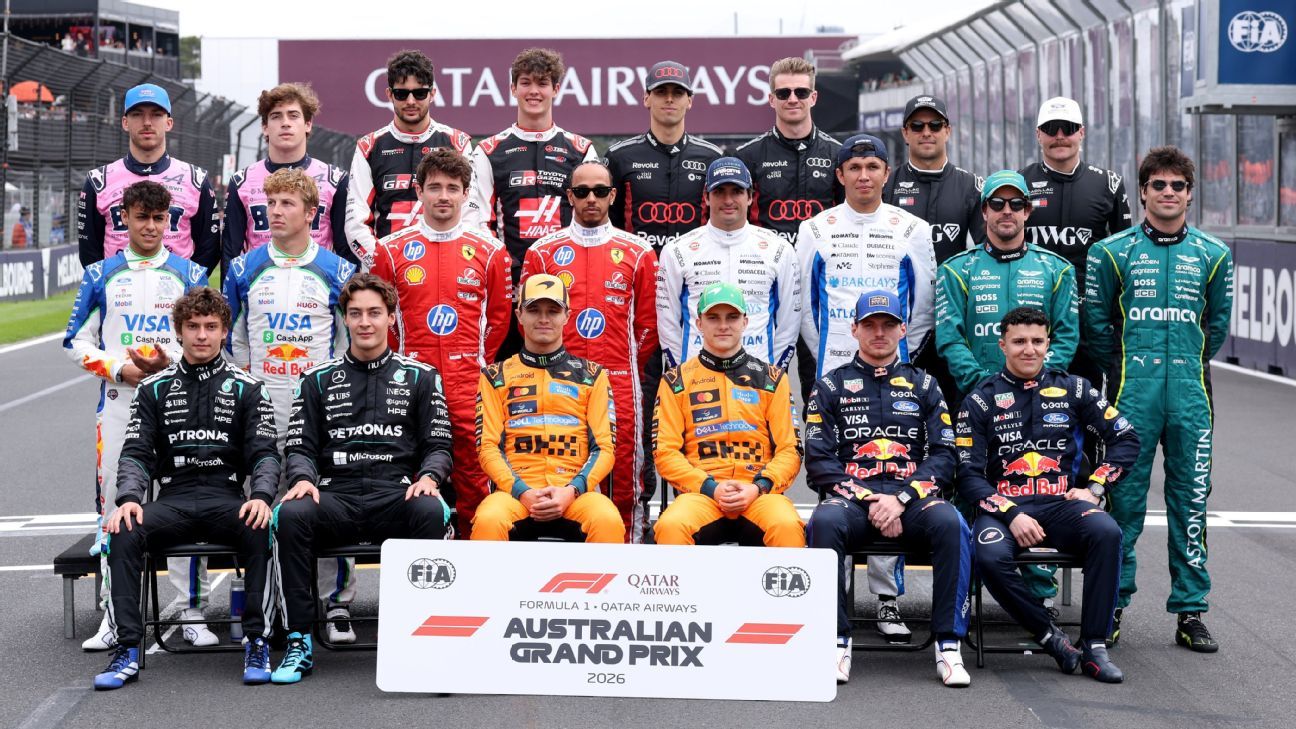 F1 2026: la tabla de posiciones de los pilotos y las escuderías - ESPN