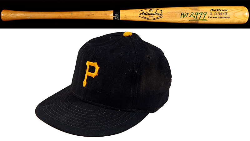 Roberto Clemente Hat, Bat - Prized items at 2011 MLB All-Star FanFest ...